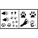 Amazon.com : Auto Vynamics - STENCIL-FOOTPRINTSET01-10 - Detailed ...
