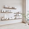Amazon.com: XWNE Walnut Floating Shelves 72 Inch Long 8-in Deep Set of ...