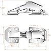 DH DEPPONHARDWARE 50 Pack Soft Close Hidden Spring Hinges, No Slot ...
