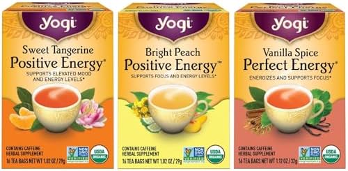 Amazon.com : Yogi Sweet Tangerine Positive Energy Tea - 16 Tea Bags per ...