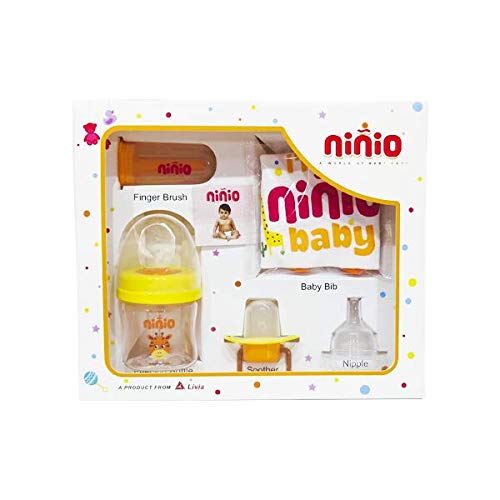 NINIO Collection with Organic Cotton Bib – Set of 5 Items : Amazon.in ...