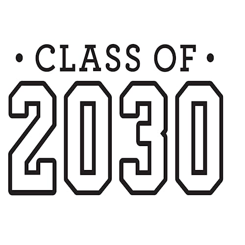 Amazon.com: Class of 2030 Iron On Decal, Senior Class Shirt Patch, Heat ...