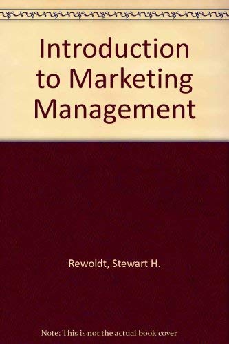 Buy Introduction to Marketing Management Book Online at Low Prices in ...