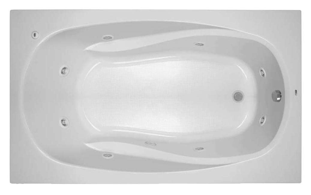 PROFLO PFWPLUSA7242WH PROFLO PFWPLUSA7242 Lansford 72" x 42" Whirlpool ...