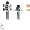 Freud 99-036 Adjustable Tongue and Groove Router Bit Set, 1/2-Inch ...