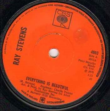 Amazon.com: RAY STEVENS - EVERYTHING IS BEAUTIFUL - 7 inch vinyl / 45 ...
