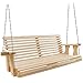 Amazon.com: Porch Swing Outdoor, 5.5FT Heavy Duty 800lbs Wooden Hanging Swing Bench with ...