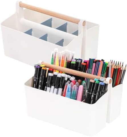 Amazon.com: Ctcwsh Pen Desk Organizer Multi-Functional Portable Divided ...