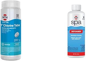 Amazon.com : HTH 42049 Swimming Pool Care 1" Chlorine Tabs, Swimming ...