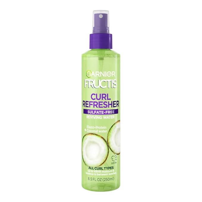 Amazon.com : Garnier, Fructis Curl Refresher Reviving Water Spray, 8.5 ...