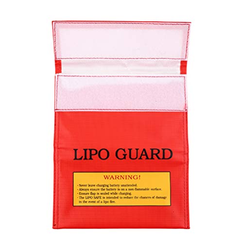 Lipo Battery Fireproof Safety Bag Durable Silver Protective Storage ...