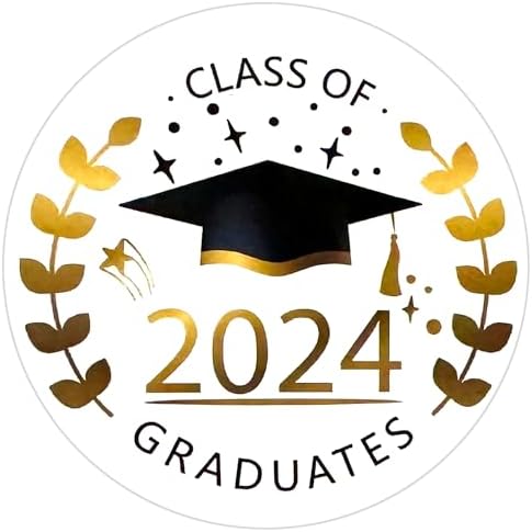 Amazon.com: Graduation Stickers 60 Pcs Graduation Labels, Class of 2024 ...