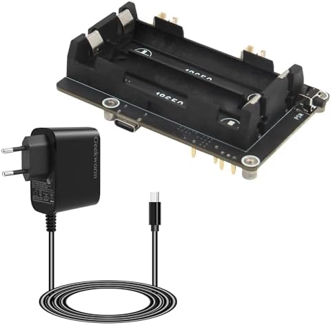 Geekworm X1200 5V UPS Shield with PD27W 5V 5A Power Adapter for ...