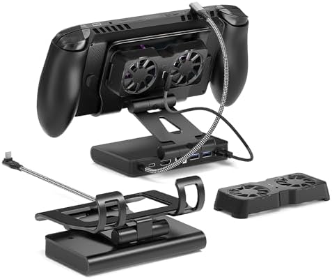 Detachable Magnetic Dual-Fan Cooling Dock & Stand for ROG Xbox Ally X ...