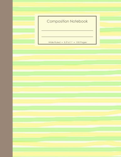 composition notebook: notebook 8.5" x11" size, 100 Pages , ruled ...
