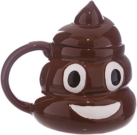 Amazon.com: Puckator Emotive Poop Ceramic Shaped Tea Coffee Mug with ...