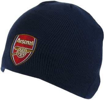 Arsenal FC Official Product Beanie Hat Navy Club Crest Embriodery New ...