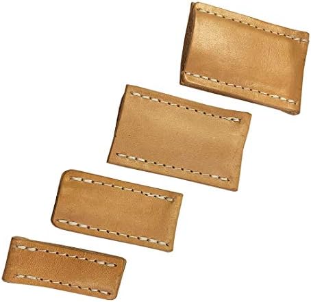 4 Piece USA Leather Chisel Tip Tool Protectors (1/4" 1/2" 3/4" 1 ...