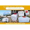 Water Tank 100 Gallon Plastic Water Storage Tank Large Water Container ...