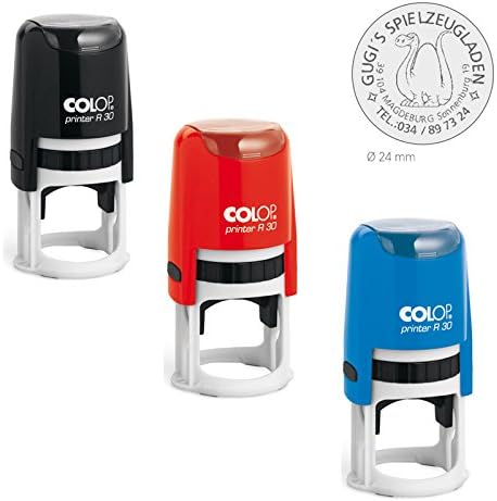 Stempel Colop Printer R 24 | mit individueller Textplatte/Logo | Ø 24 ...