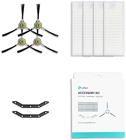 Amazon.com - Lefant Replacement Part Kits: 4 Side Brushes, 4 HEPA ...