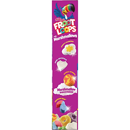 Kellogg's Froot Loops Breakfast Cereal with Fruity Shaped Marshmallows ...