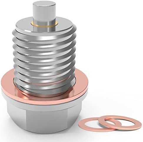 Amazon.com: M14×1.5 Oil Drain Plug, Stainless Steel Engine Magnetic Oil ...