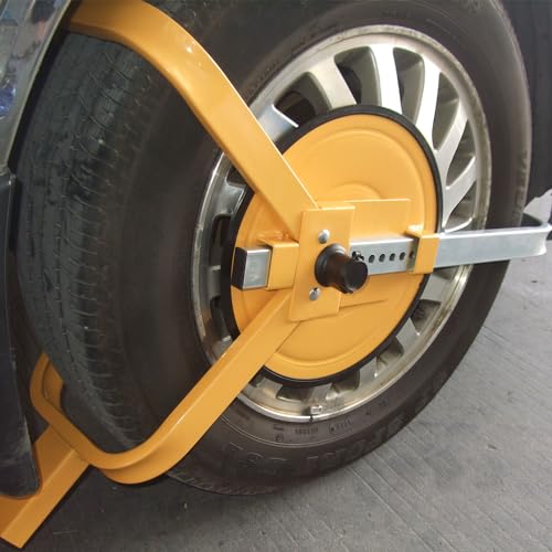 Taylor & Brown Wheel Clamp Heavy Duty Anti-Theft Lock Device for Small ...