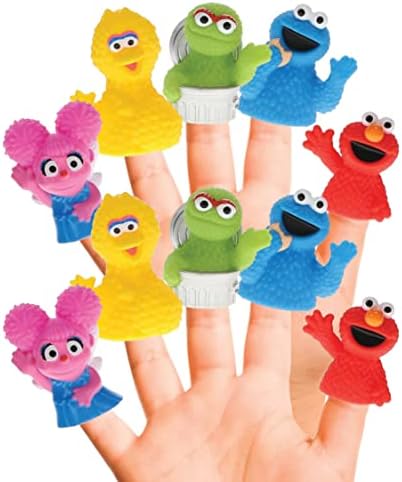 Amazon.com: Sesame Street 5 Piece Finger Puppet Set - Easter Basket ...