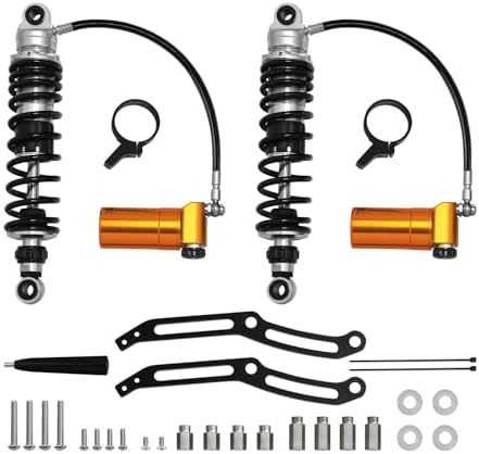 Amazon.com: XMT-MOTO Adjustable Remote Reservoir Rear Suspension Shocks ...