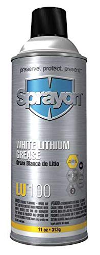 Sprayon LU 100, White, Lithium, White Lithium Grease, 16 oz. SC0100000 ...