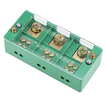 uxcell 3 Inlet 6 Outlet Terminal Strip Blocks 660V 150A Single Phase Distribution Block for ...