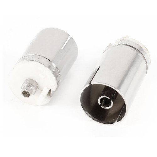 2 Pcs PAL Female Coaxial Plug Antenna Twist RF Connector Adapter CCTV ...