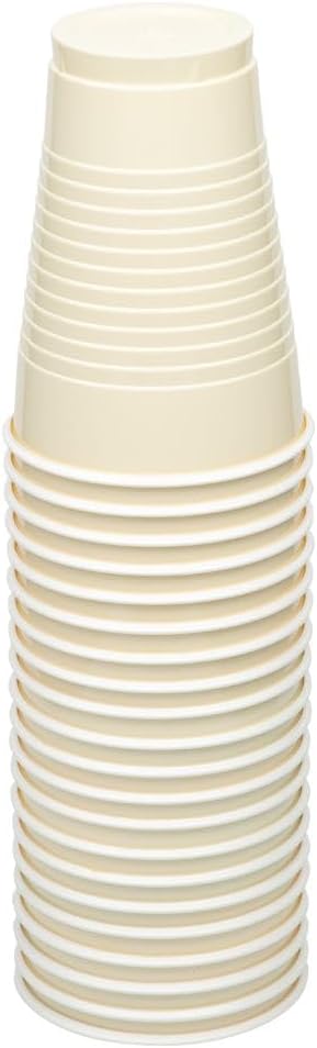 Amazon.com: JAM Paper Plastic Party Cups - 12 oz - Ivory - 20 Glasses ...