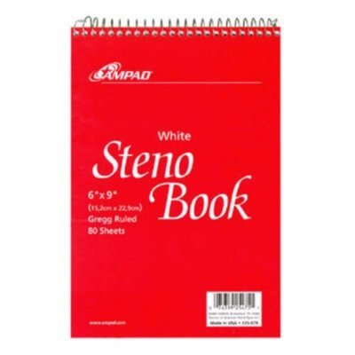 AMPAD Recycled Steno Book, 6x9, 12 pk. /80 sheet: Amazon.com: Office ...