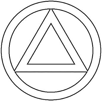 Amazon.com - AA Alcoholics Anonymous Symbol Sticker Decal Vinyl 5 ...