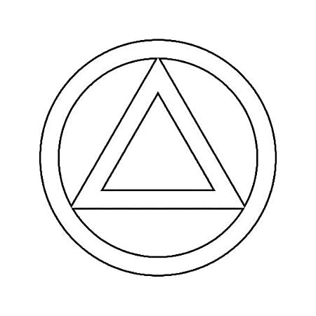 Amazon.com: ION Graphics AA Alcoholics Anonymous Symbol Sticker Decal ...