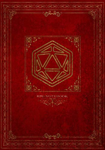 RPG Notebook: Lined and grid pages for Role Playing Games | RED COVER ...