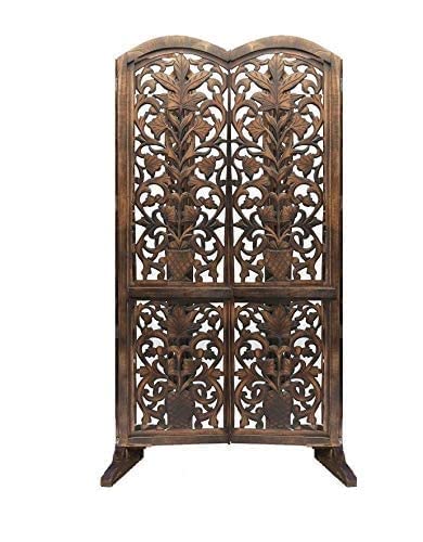 IRONIC HOUSE Wooden Partition Room Divider Screen Single Panel with ...
