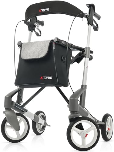 Amazon.com: TOPRO Heavy Duty Walker with Seat for Seniors – 4 Wheel ...