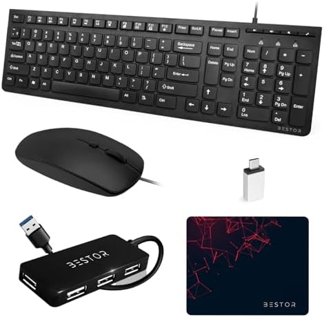Amazon.in: Buy Bestor Set of 5 Combos of USB Wired Keyboard, Wired ...