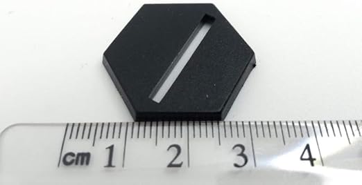 Big Cherry Plastic Wargaming Slotta Bases, 40 x 25mm Hex Slot : Amazon ...