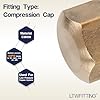 Amazon.com: LTWFITTING 3/8-Inch Brass Compression Cap Stop Valve Cap ...