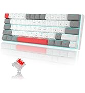 MageGee MK-Mini 60% Mechanical Gaming Keyboard, 61 Keys Compact Red ...