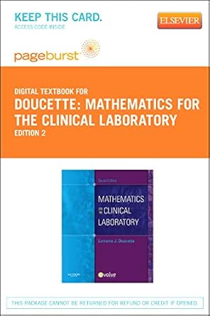Mathematics for the Clinical Laboratory - Elsevier eBook on VitalSource ...