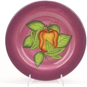 Amazon.com | Gates Ware Stoneware Salad Plate by Laurie Gates - Purple ...