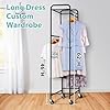 Amazon.com: AOODA Double Rod Long Clothing Racks for Hanging Clothes ...