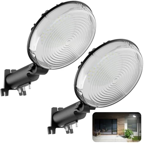 LAMGO 2 Pack LED Barn Light, 120W 15000LM Dusk to Dawn Outdoor Lighting ...