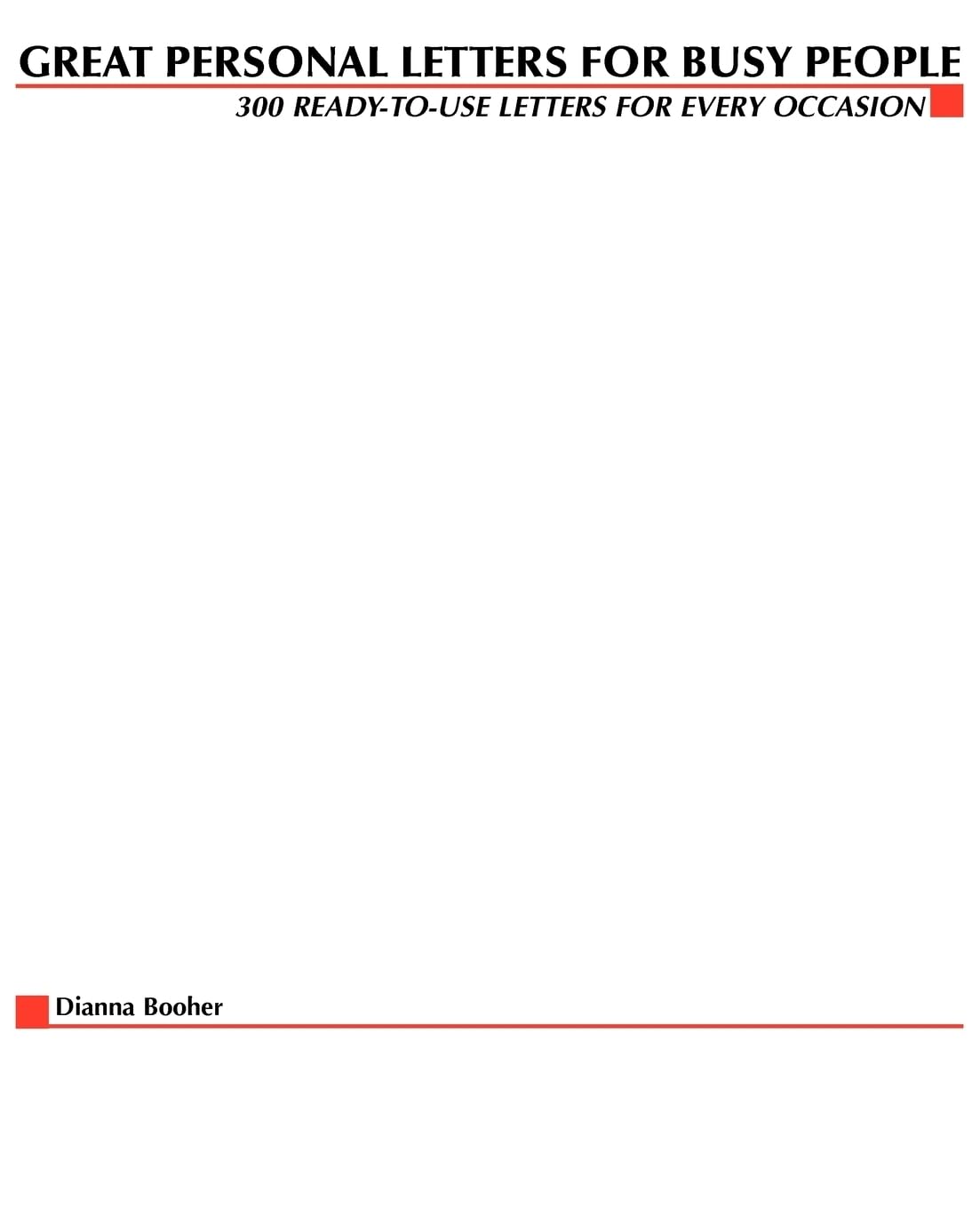 Amazon.com: Great Personal Letters for Busy People: 300 Ready-to-Use ...