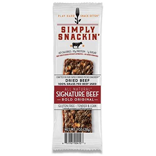 Amazon.com: Simply Snackin' Beef Protein Snack - Signature Beef BOLD ...